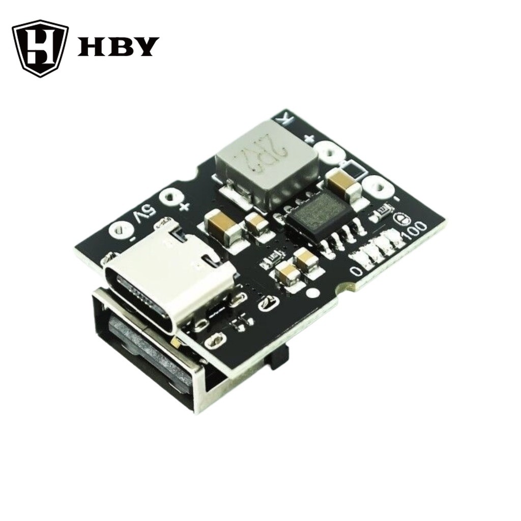 Type-C USB 5V 2A Boost Converter Step-Up Power Module Lithium Battery ...