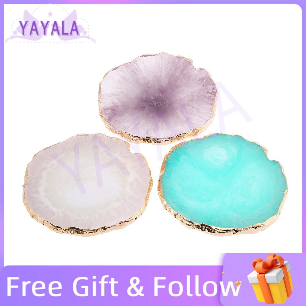 Yayala Resin Stone Nail Art Palettes Mixing Paint Drawing Color Dish ...