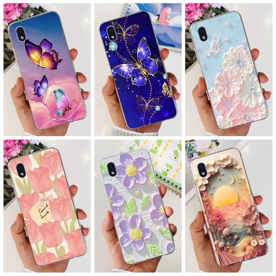 For Samsung Galaxy A01 Core Casing M01 Core Cover Fashion Butterfly ...