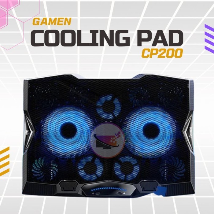 Gamen GCP200 Gaming Laptop Cooling Pad 5 Fan | Shopee Philippines