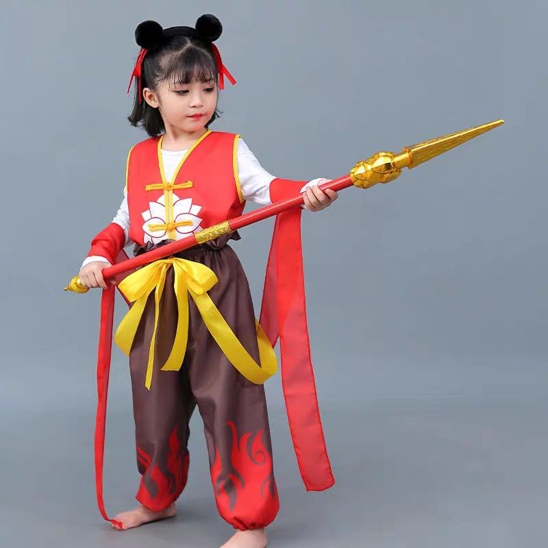 Six One Nezha Clothes Children Magic Boy Halloween cosplay Chinese ...