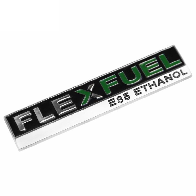 Flex FUEL Cleaning Energy Car Sticker E85 ETHANOL Unique Metal Modified ...