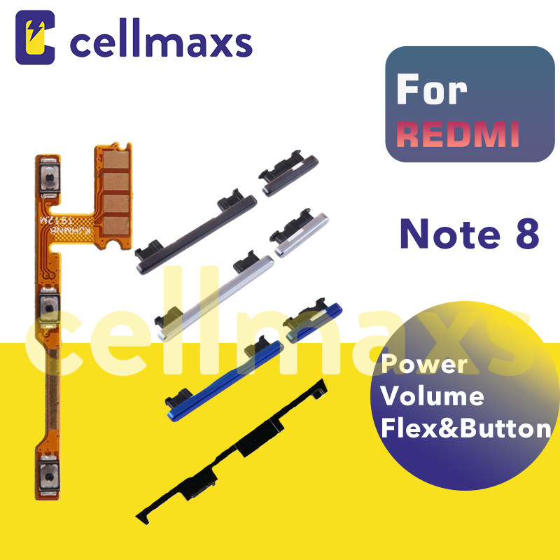 For REDMI Note 8 Power On Off Volume Flex Button M1908C3JH M1908C3JG ...