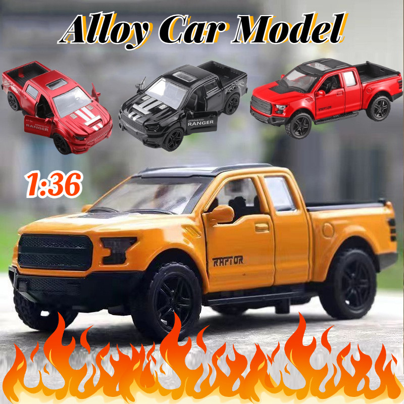 1:36 Alloy Pull Back Model Car Toy Ford Pickup Truck Model for Kids ...