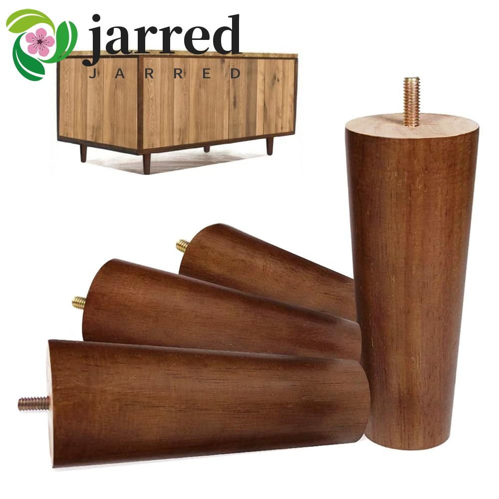 JARRED Sofa Leg Wooden Conical Bed Chair Durable Replacement Furniture ...
