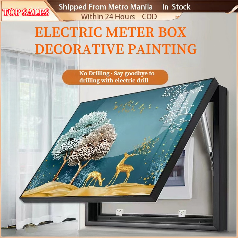 [TOP SALES] Eectric meter box cover decoration perforated free modern ...