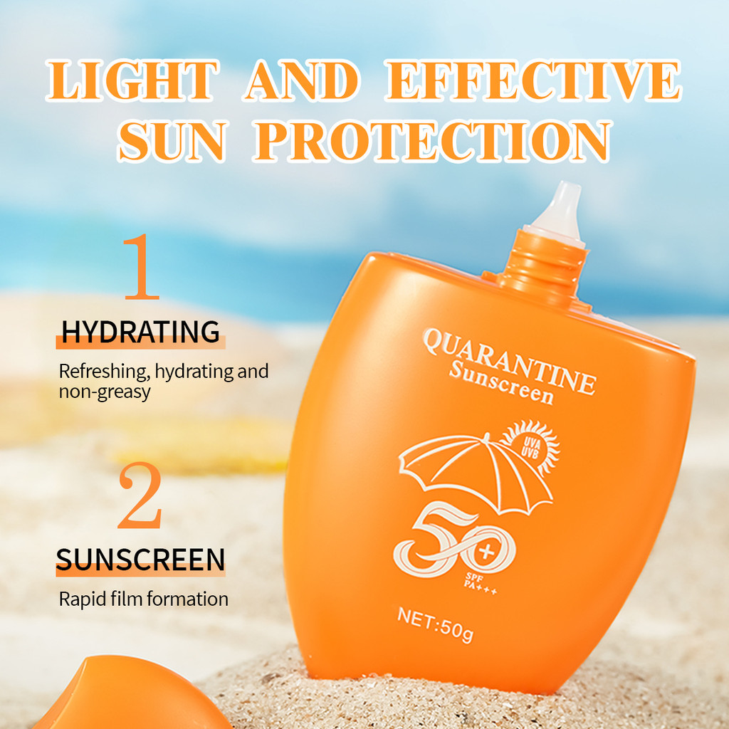 Sunscreen Isolation Protective Sunblock Cream Refreshing Moisturizing ...