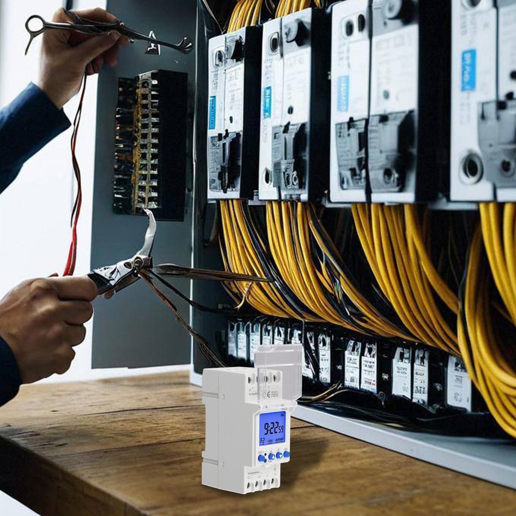 【SUNAGE】Programmable 2 Channel DIN Mounted Timer with Dual Relay ...