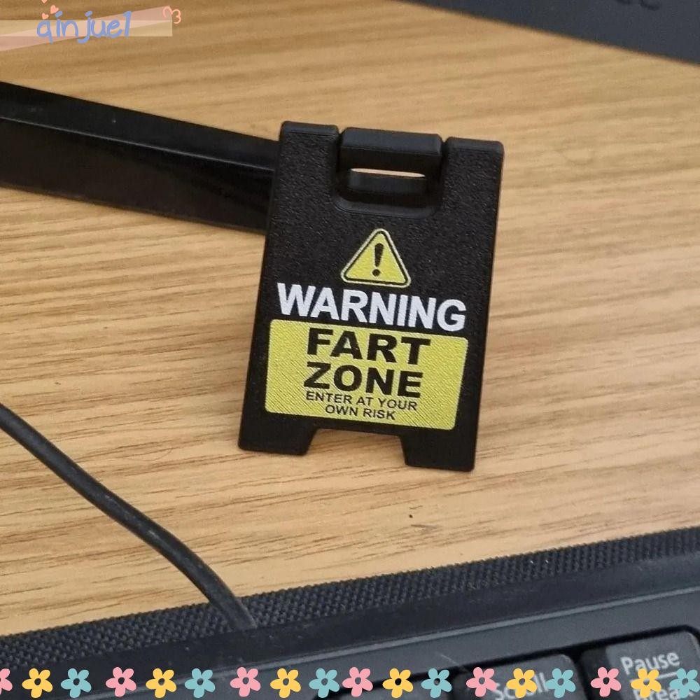 QINJUE1 Desk Hazard Caution Sign, Mini Funny Security Caution Desktop ...