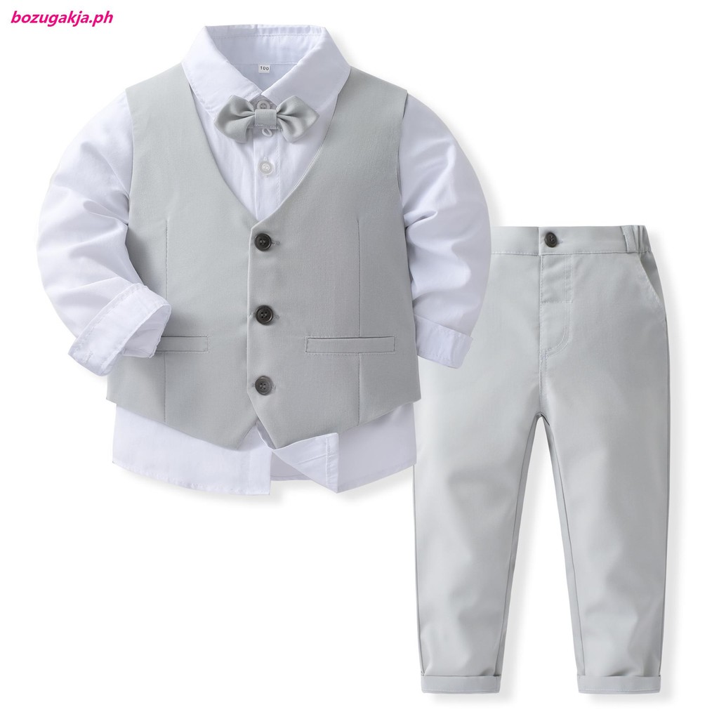 Formal Attire for Kids Boys Ring Bearer Outfit Toddler Gentleman ...