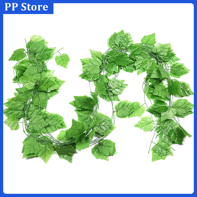 Decor Artificial Flower Garland Fake Rattan Vine Faux Greenery Plants ...