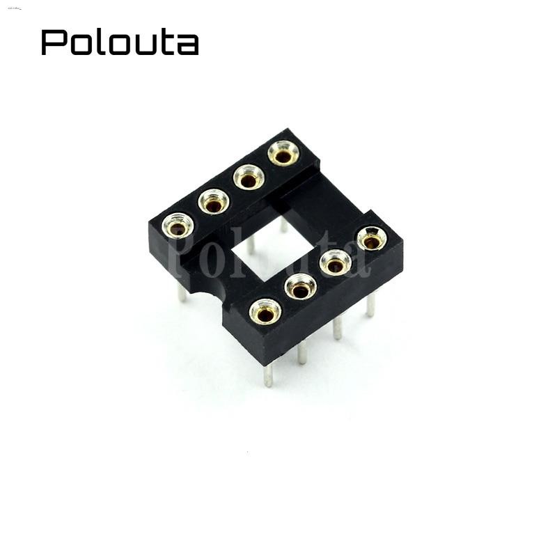Pabrika☆Straight plug round hole IC socket MCU chip base 8/14/16/18/20 ...