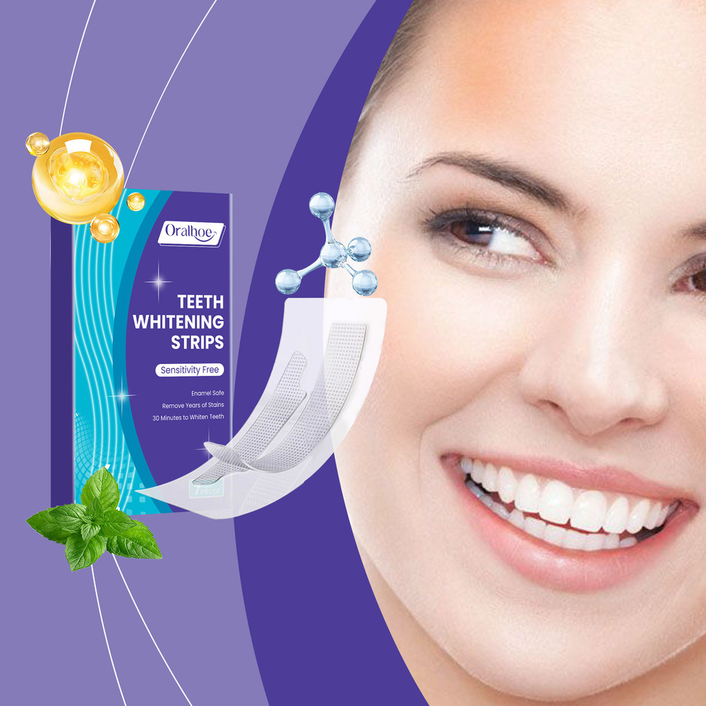 ORALHOE Teeth Bright White Teeth Strips Deep Cleaning Tooth Stain ... ORALHOE Teeth Bright White Teeth Strips Deep Cleaning Tooth Stain ...
