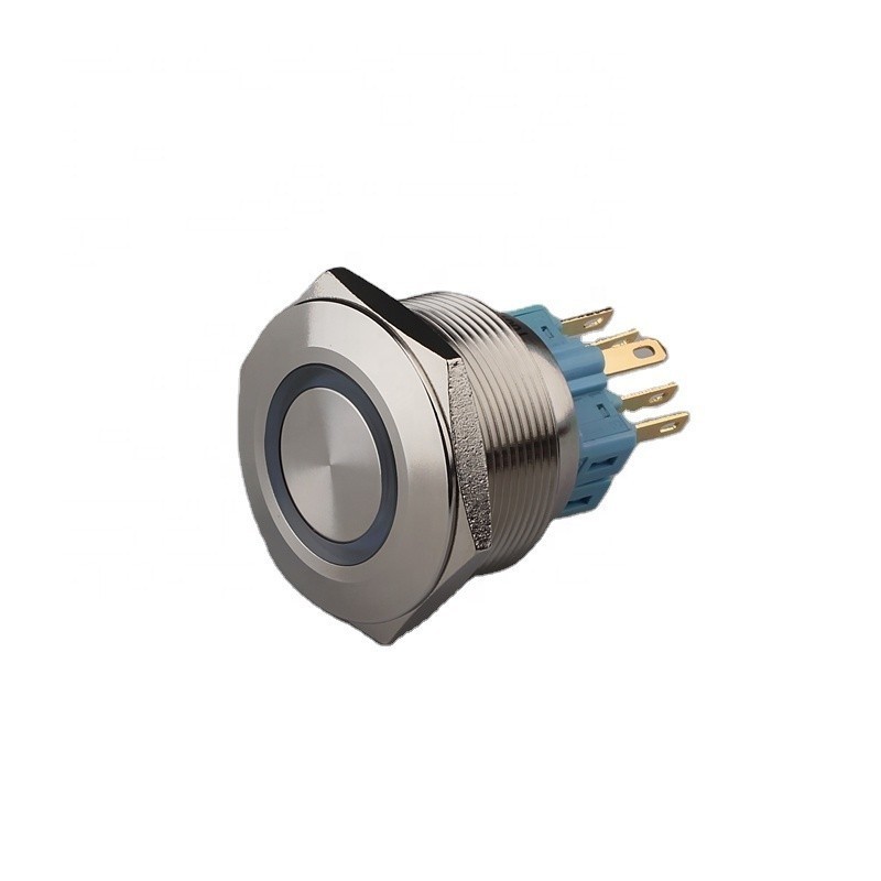 30mm Normally Open/Normally Closed Switch Metal Stainless Steel Push ...
