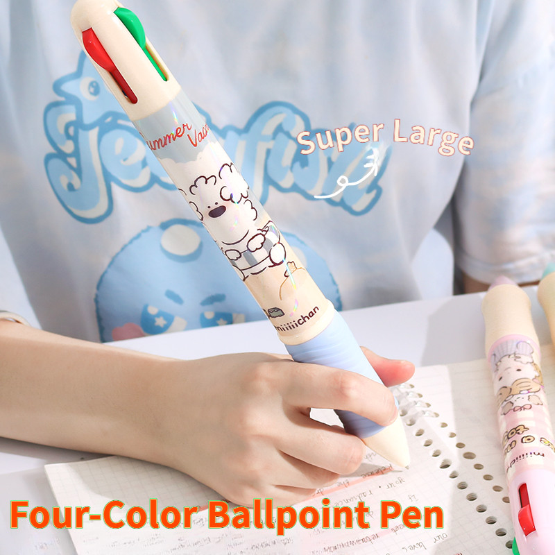 xtra Large Colored Pens Jumbo Click Ballpoint Pens Four-Color Pens ...