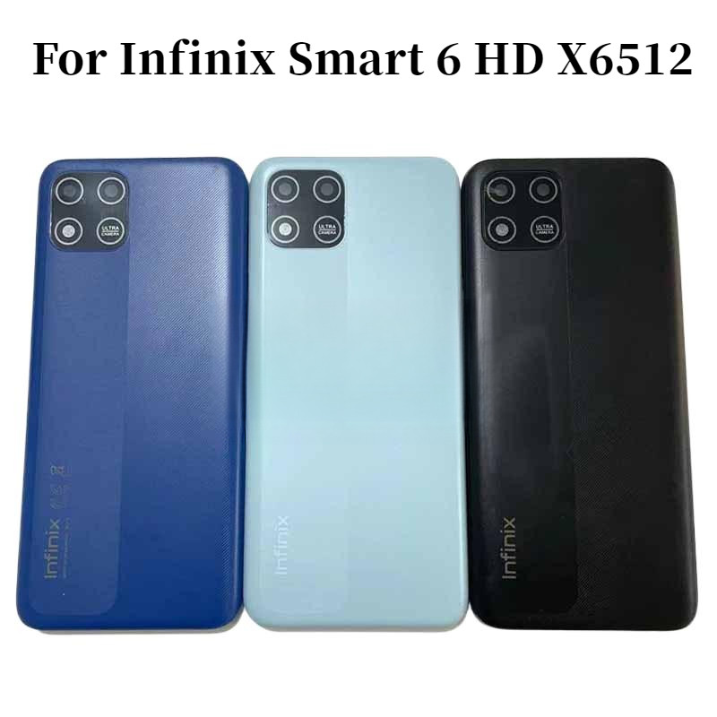 For Infinix Smart 6 HD X6512 Back Battery Cover Rear Panel Door Housing ...
