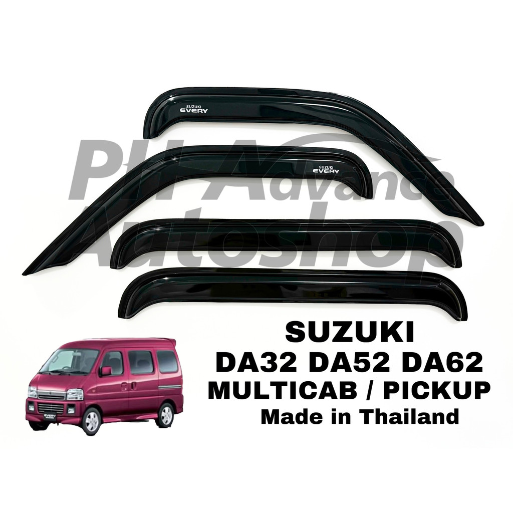 Window Door Visor Suzuki Every DA32 DA52 DA62 Rain Visor Sunvisor Car ...