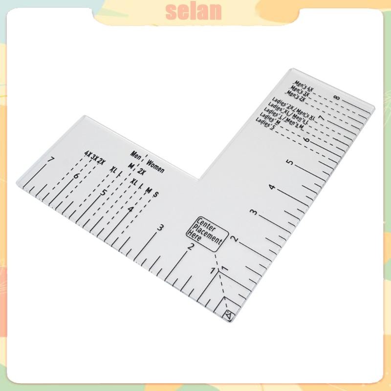 SEL Left Chest Placement Tool Tshirt Ruler Guide T Shirt Ruler for Embroidery Heat Press ...