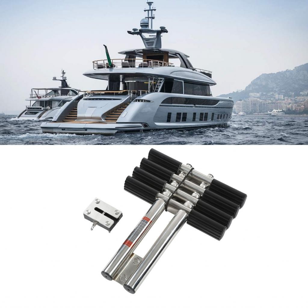 Bacony Swimming Pool Retractable Ladder Heavy Duty 304 Stainless Steel ...