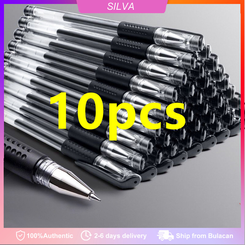Wholesale 10 pcs ballPen set Gel Pen Black Color 0.5 mm sign pen ...