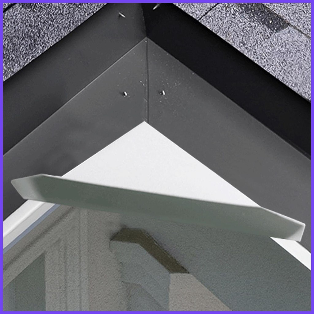 Rain Gutter Extension Heavy Duty Rain Drip Gutter with Screws Reusable ...