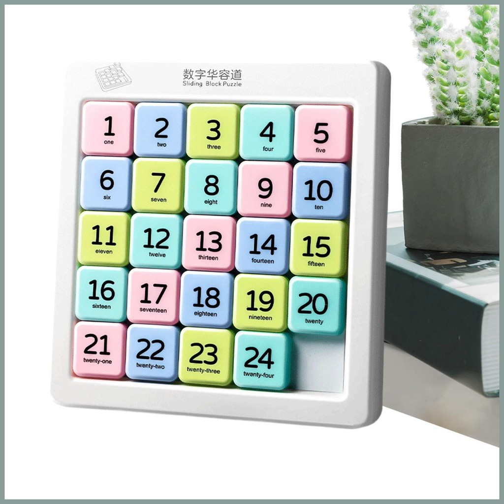 Sliding Puzzle Number Puzzle Handheld Brain Teaser Toy Challenge Logic ...