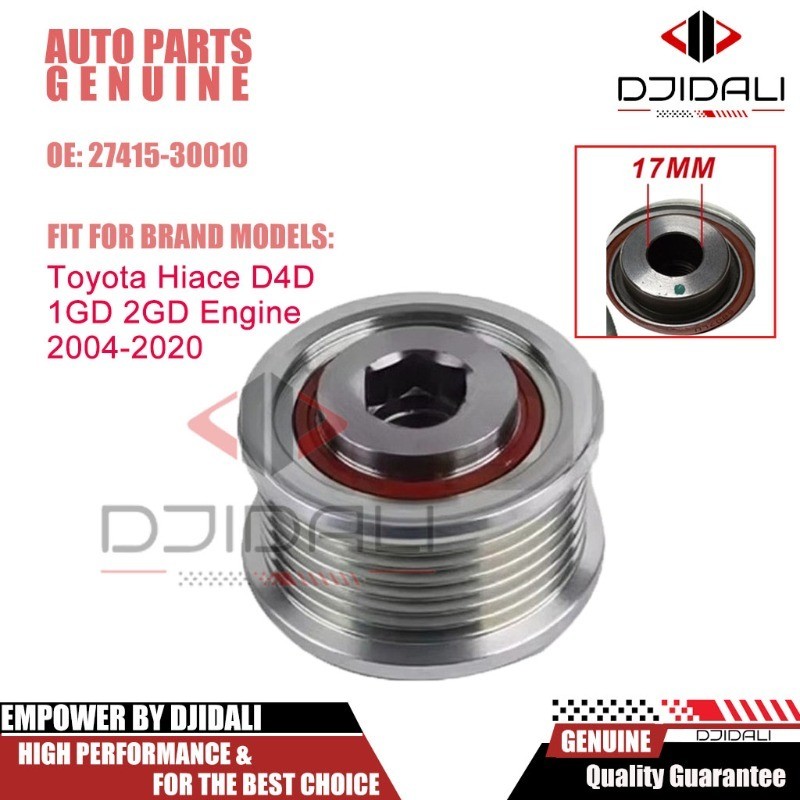 17mm Alternator Drivebelt Pulley for Toyota Hiace D4D 1GD 2GD Engine ...