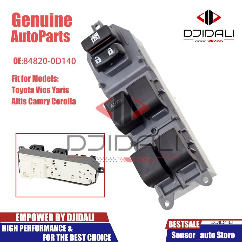 84820-0D140 Power Window Control Master Switch For Toyota Vios Yaris ...