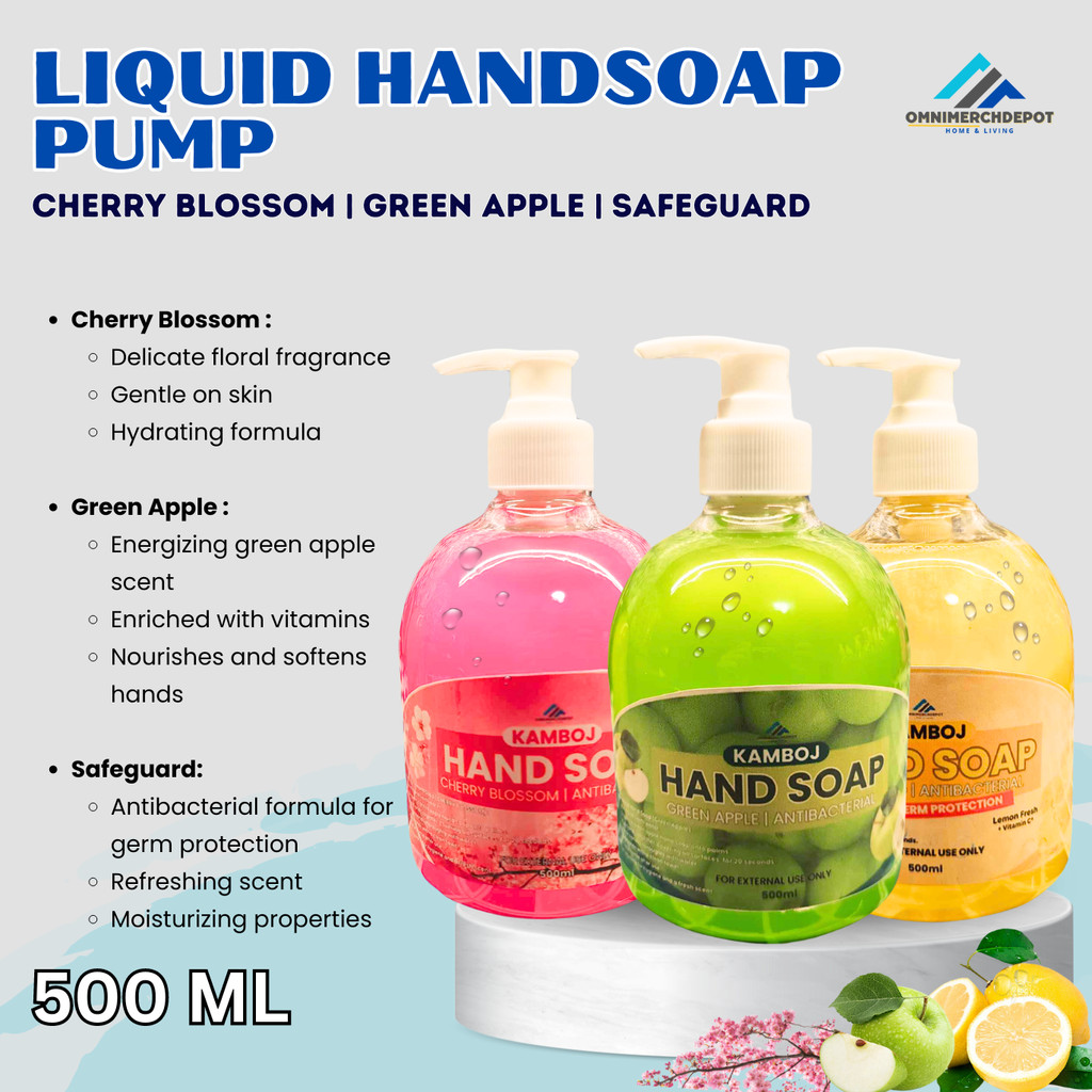 MegaMartPlace Liquid hand Soap 500 ml Cherry Blossom Safeguard Green ...