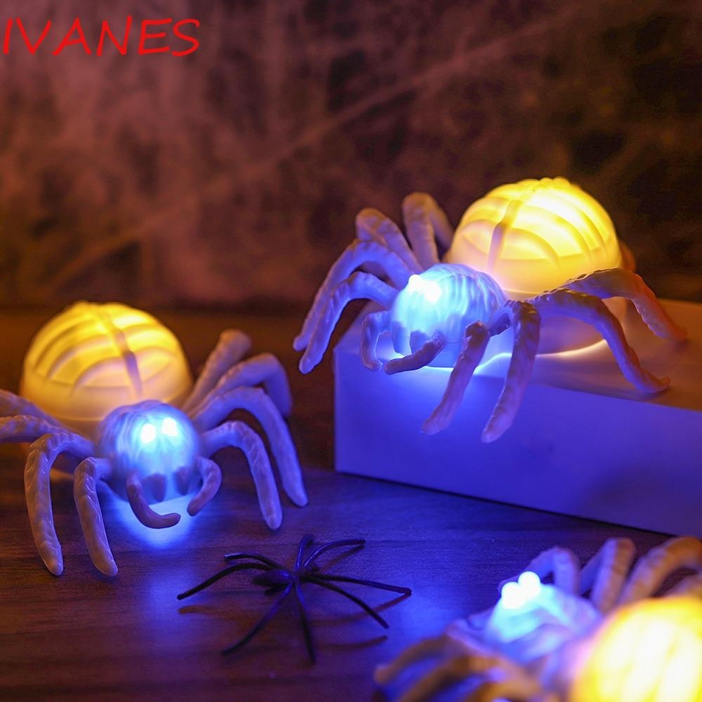 IVANES Halloween Glowing Spiders Light, Waterproof Realistic ...