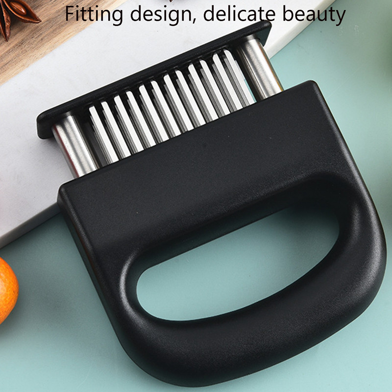 Stainless Steel 48-Needle Meat Tenderizer Tool - Steak Tendon Cutter ...