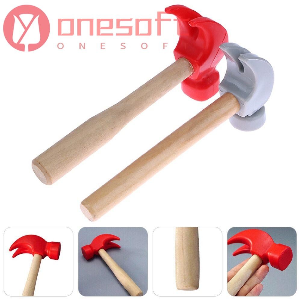 ONE-SOFTNESS Claw Hammer Toy Baby Tool Toy Wooden Simulation Hammer ...