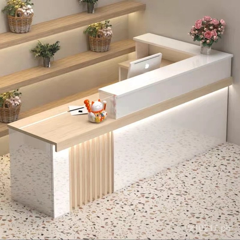 Bar Table Simple Front Desk Modern Cashier Counter Small Milk Tea ...