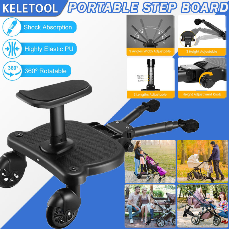 40kg Universal Stroller Board 2 in 1 Sit Stand Stroller Glider Board ...