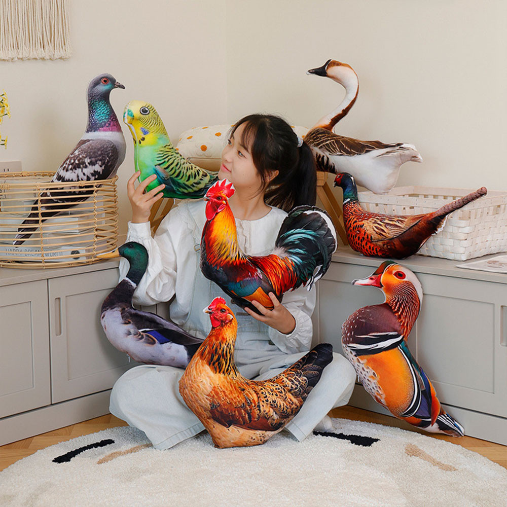Simulation Plush Rooster Model Fake Artificial Imitation Animal Home ...