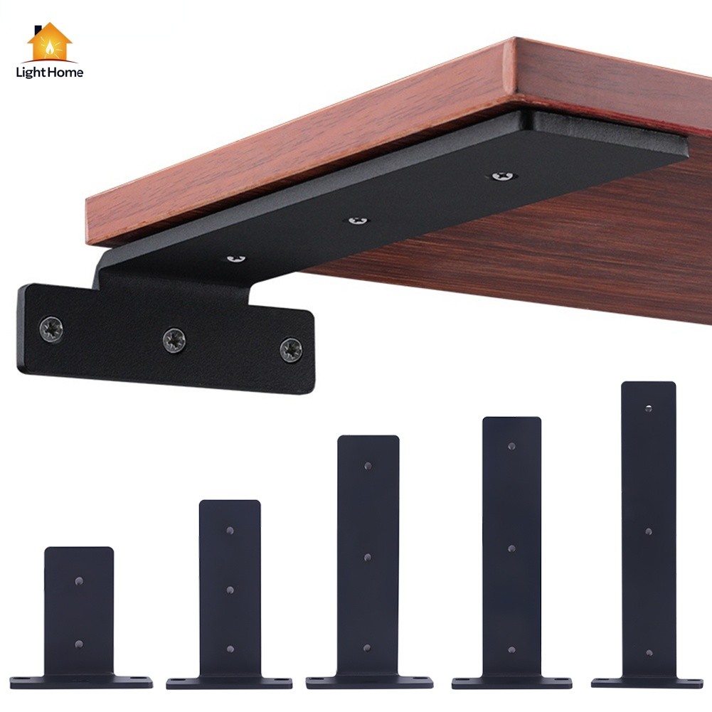2pcs Steel Heavy Duty Concealed Floating Wall Bracket Front and Back ...