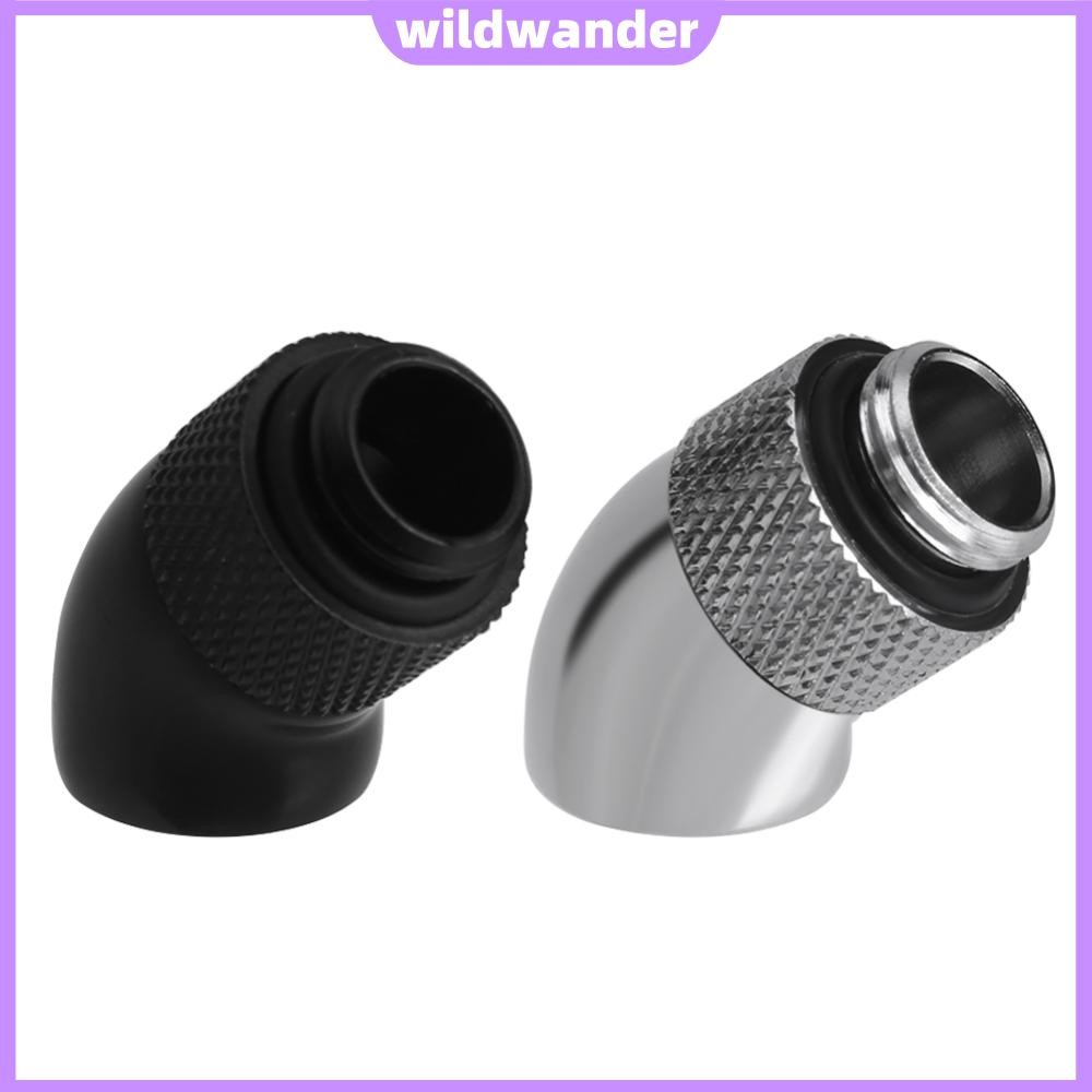 G1/4 Screw Thread 45 Degree Elbow Rotation Brass Adapter Connector ...