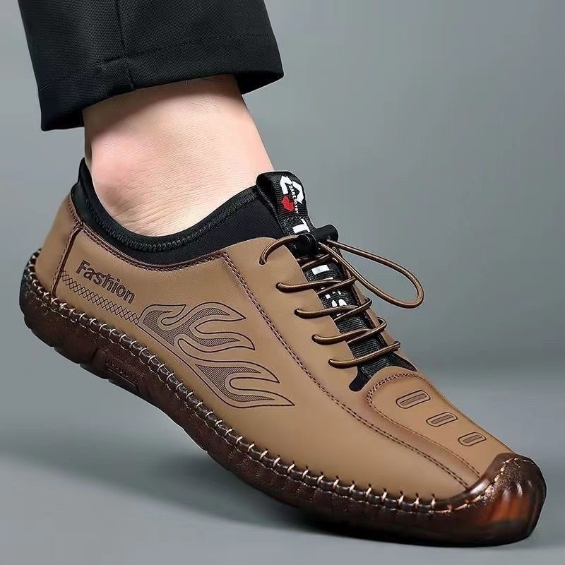 Beef Tendon Sole Hand-Online Treatment Men's Shoes Men's Thick-Soled ...