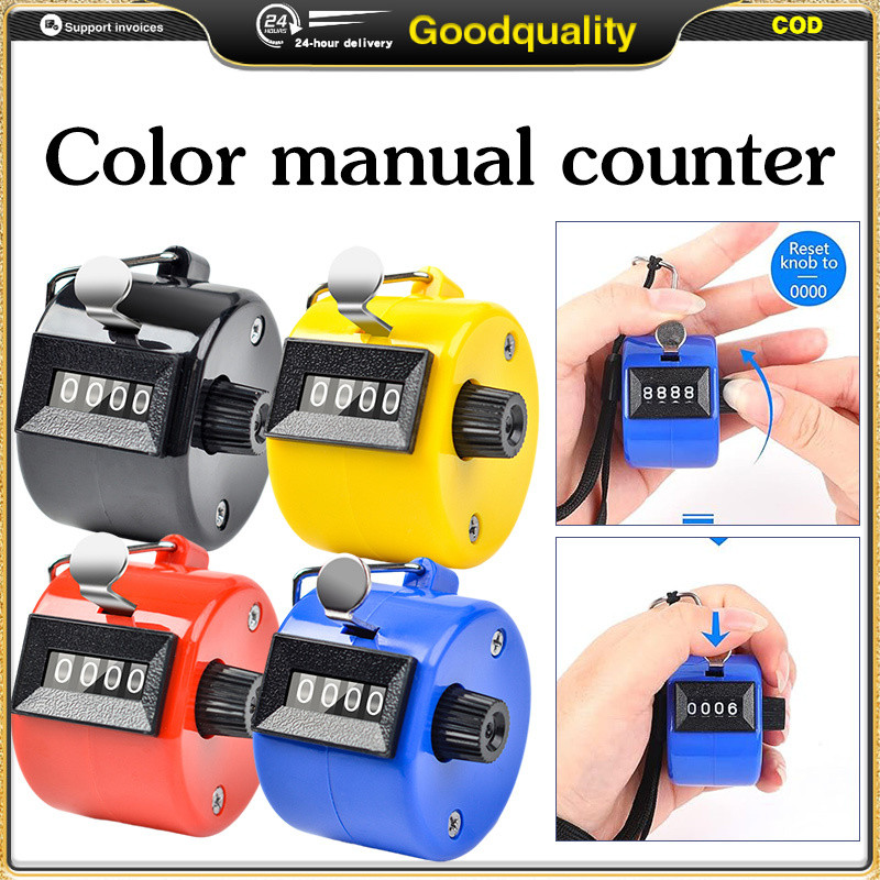 Mini Digital Hand Tally Counte Counter 4 Digit Number Hand Counting ...