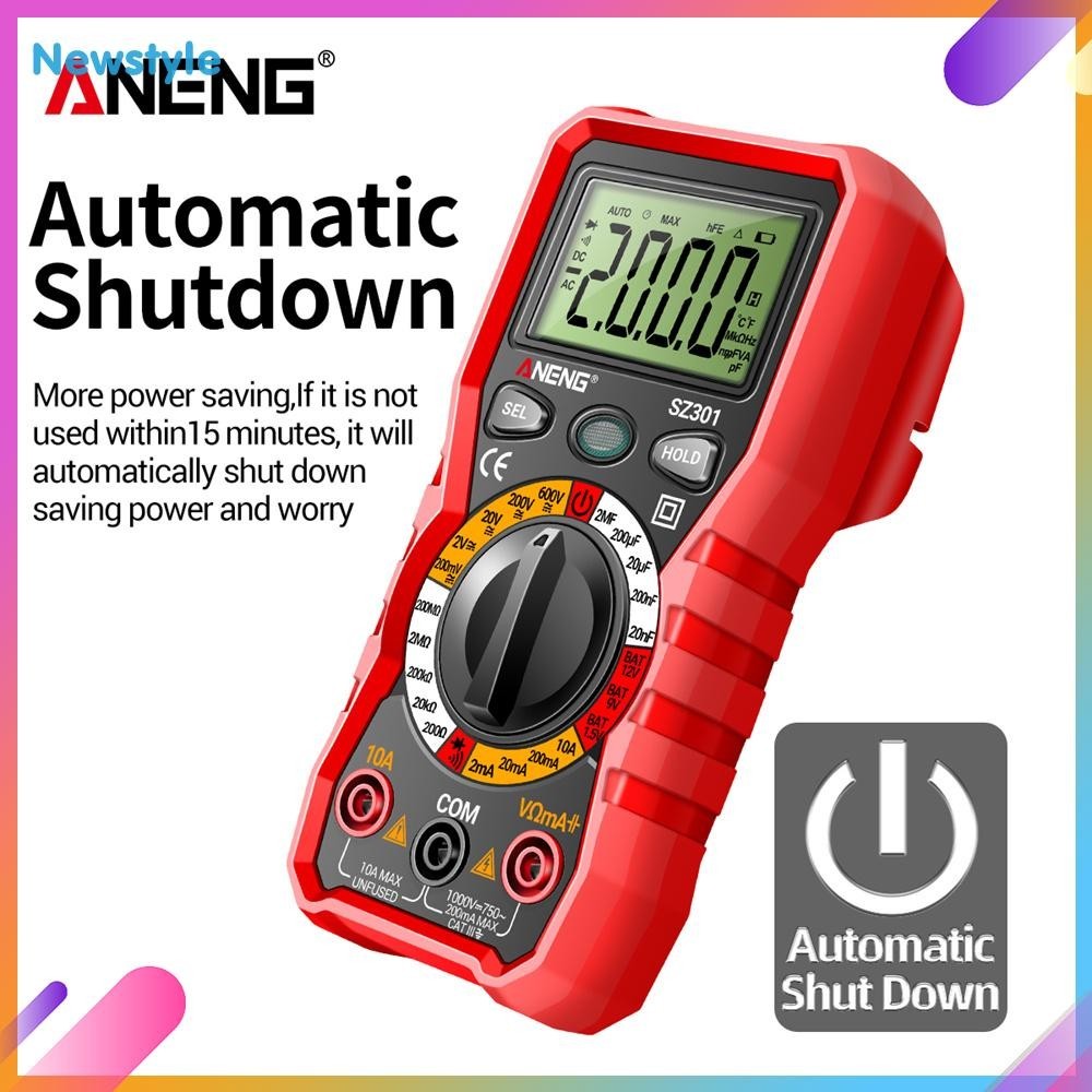 Aneng Sz301 Digital Profesional Multimeter Voltage Resistance ...