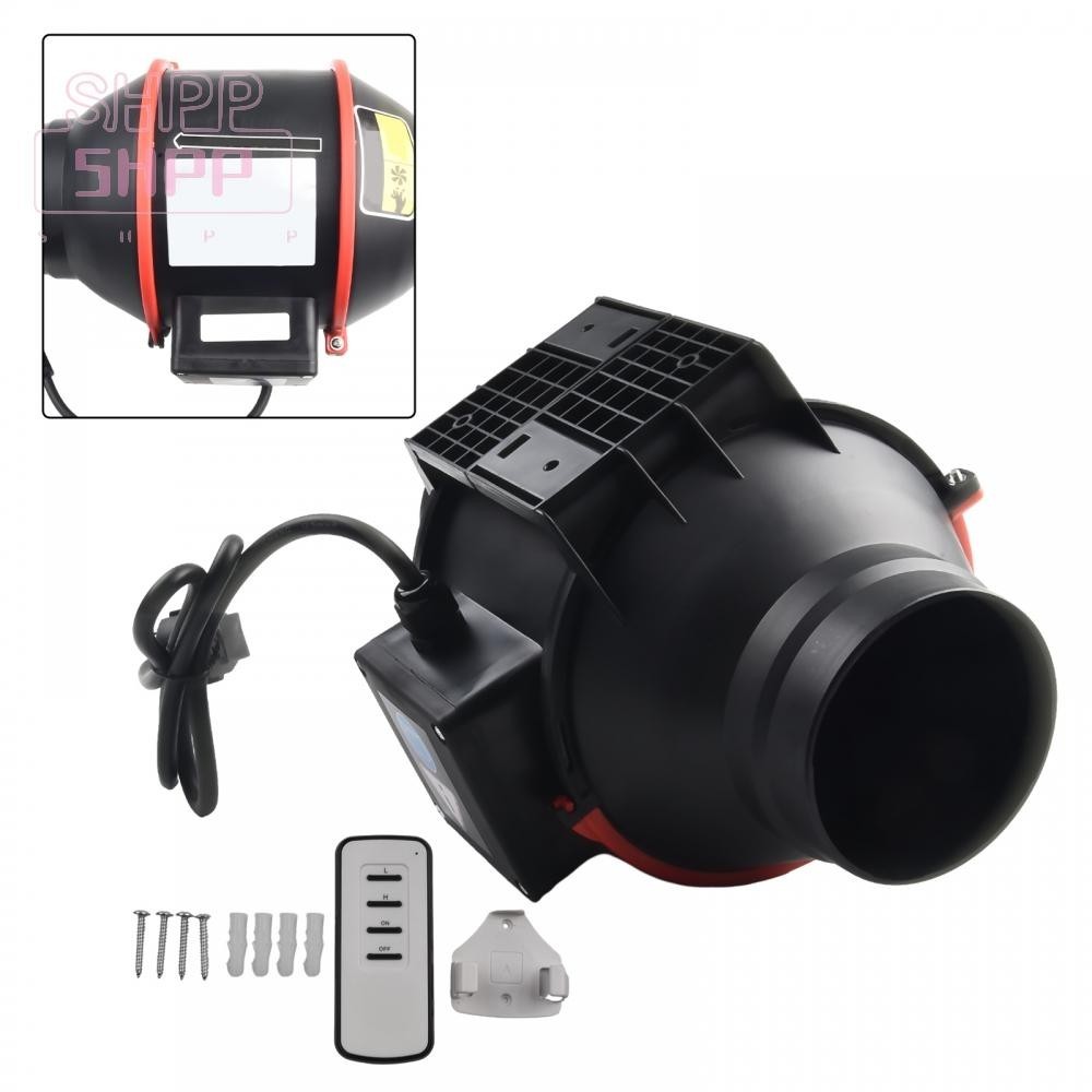 30 000 Hours Durable Inline Duct Fan Extractor 100mm Flue Fan with ...