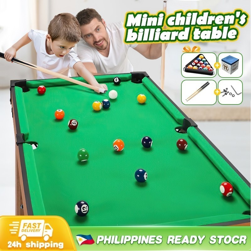 Billiard Table Set for Kids 27x14 inches Mini Billiard Table Set with ...