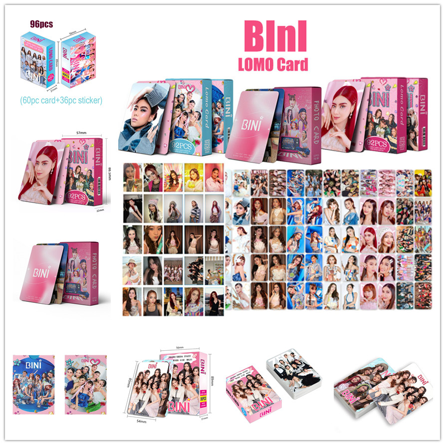 Bini Photocards Bini Lomo cards Holographic Photo Card 55Pcs Colet Gwen ...