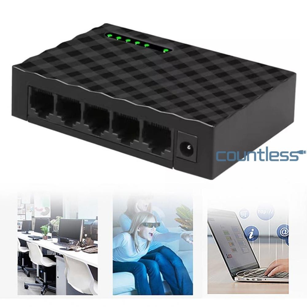 5 Port 1000Mbps Gigabit Network Switch RJ45 LAN Desktop Ethernet HUB ...