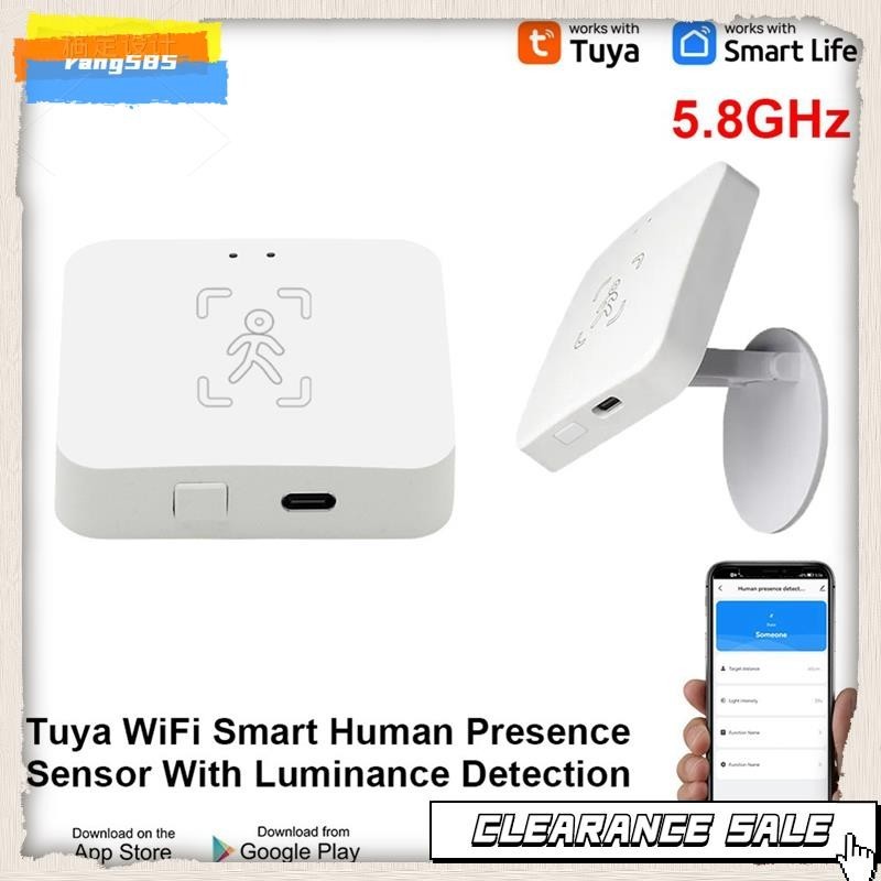 Tuya Zigbee Human Presence Detector with Holder Smart Human Body PIR ...