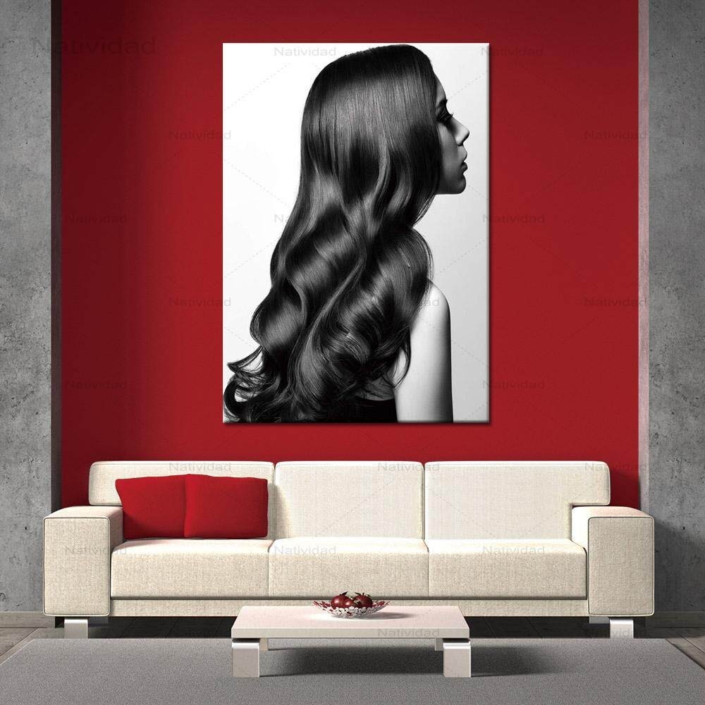 Poster Modern Style Hairdressing Posters Canvas Painting Beautiful Hair ...