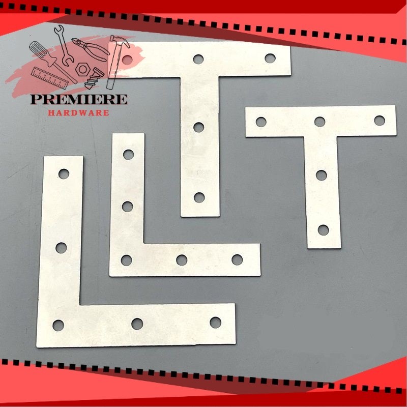 Angle Corner Brace Bracket Flat L Shape and T Shape Premier Hardware ...