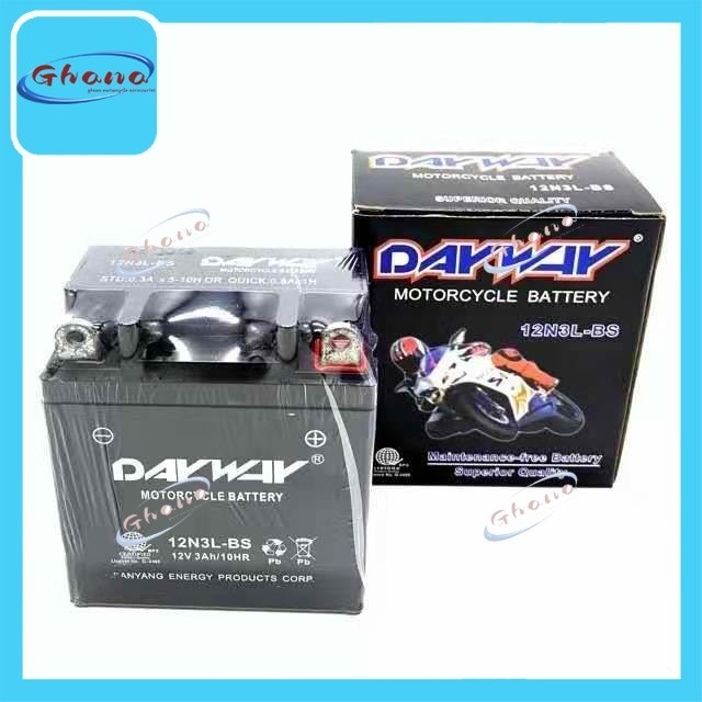 DAYWAY MOTORCYCLE BATTERY 2.5L/3L/4L/5L/6.5L/7L/9L/3 battery charger motorcycle accessories Bat ...