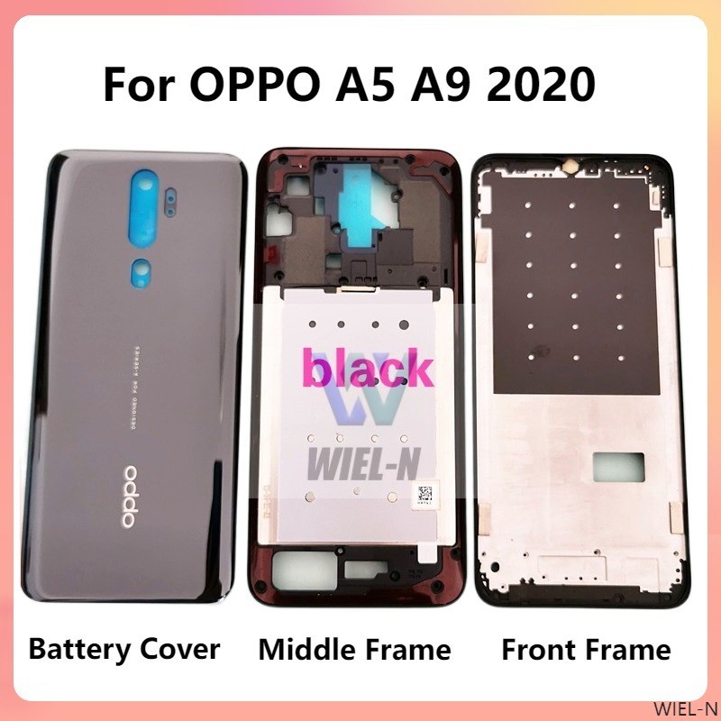 For Oppo A9 2020/Oppo A5 2020 Front Mid Frame Case Battery Door Back ...