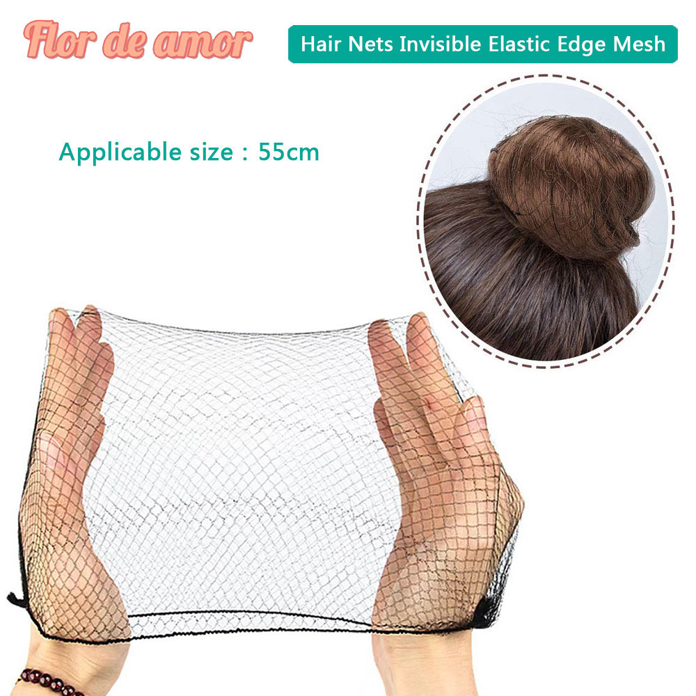 40Pcs Black Hair Nets Invisible Elastic Edge Mesh for Food Service ...